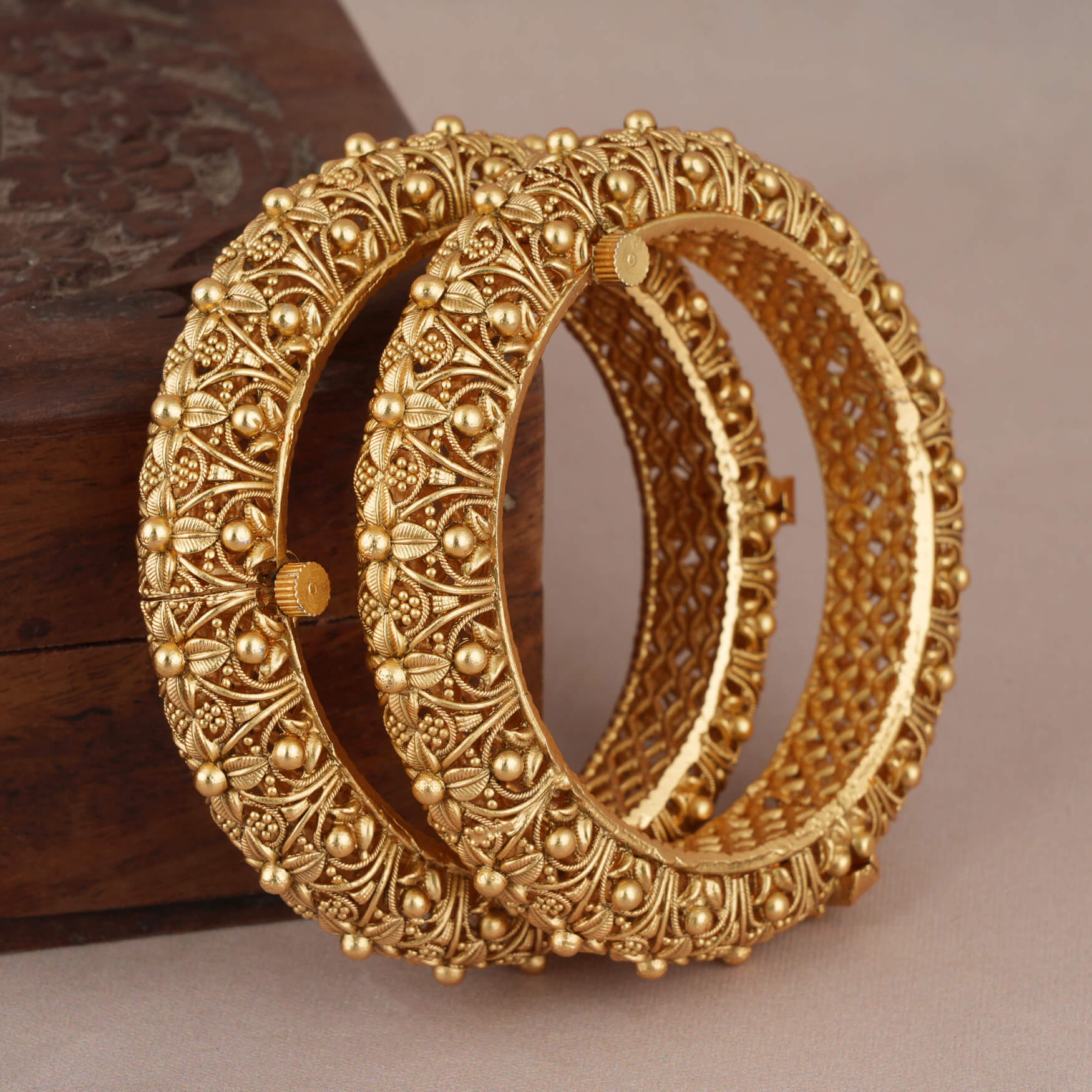 Gold plated meenakari ruby kundan bangle set I Buy Online – smarsjewelrys